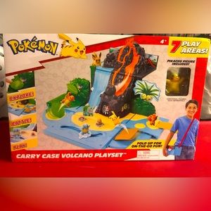 Pokemon | Toys | Pokmon Volcano Carrying Case Playset | Poshmark